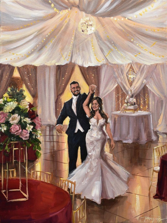 Artistry in Motion: The Enchanting Impact of Live Wedding Artist ...